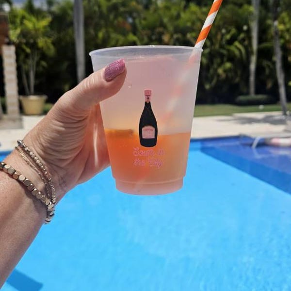 PERSONALIZED Summer Party Cups | La Dolce Vita Party | Personalized ...
