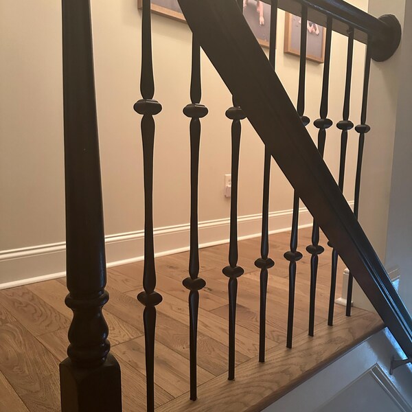 Iron Balusters -1/2" Bar Spindles -satin Black/oil Rubbed Bronze ...