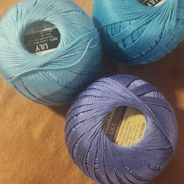NEW Crochet Cotton Thread Size 10, 50g X 225m, 3ply, Mercerized Cotton ...