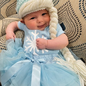 Princess Swoop Bangs With Braids Crochet Frozen Elsa Anna - Etsy