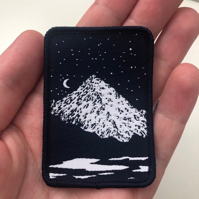 Moonlight Woven Landscape Wanderlust Iron on Patch - Etsy