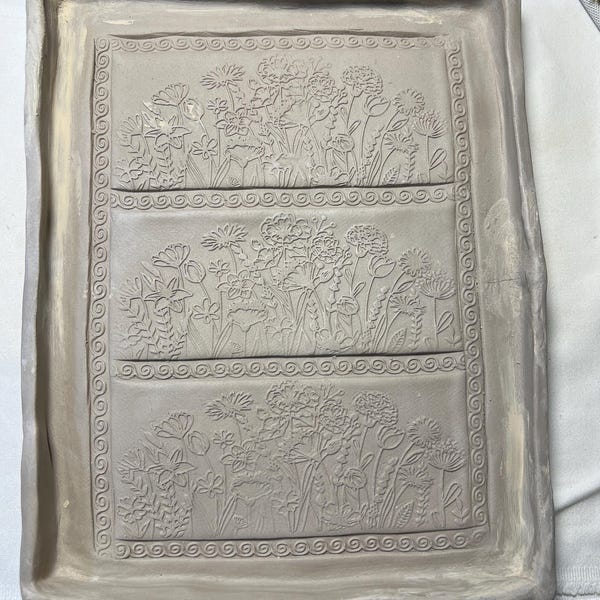 Flower Meadow Rubber Texture Mat⎥polymer Clay Tools⎥earring Making⎥hand ...