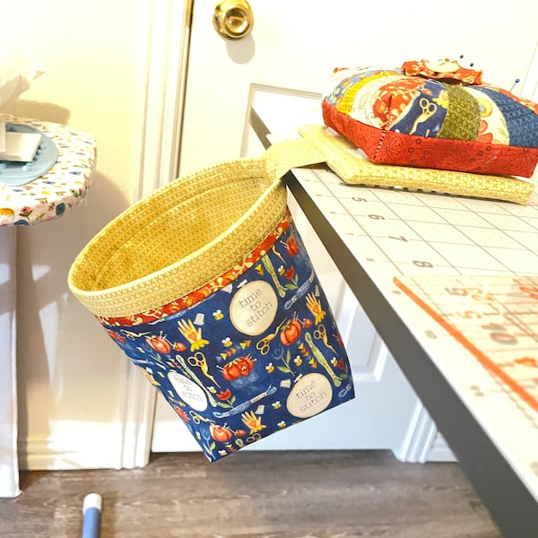 SEW SASSY Thread Catcher Sewing Pattern, Pincushion Scrap Bag, Tutorial ...