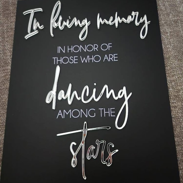 In Loving Memory in Honor of Those Who Are Dancing Among the Stars ...