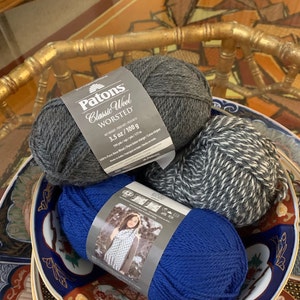 PEWTER TWEED Patons Shetland Chunky Tweed Yarn. Bulky Weight - Etsy