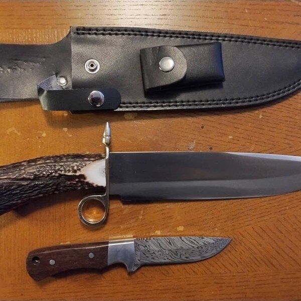 Damascus Machete: Premium Custom Handmade Damascus Steel Blade Gift for ...