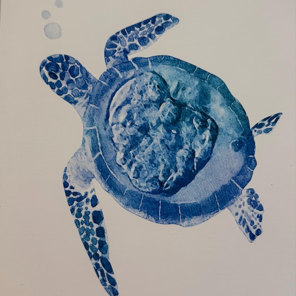 Custom Embryo Sea Turtle Wall Art Ocean Nursery Decor - Under the Sea ...