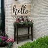 Hello Metal Sign - Metal Wall Art - Hello Sign - Metal Words - Front ...