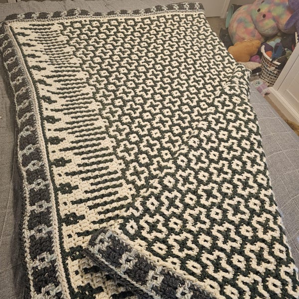Radiance Blanket, Crochet Blanket Pattern, Blanket Pattern, Mosaic ...