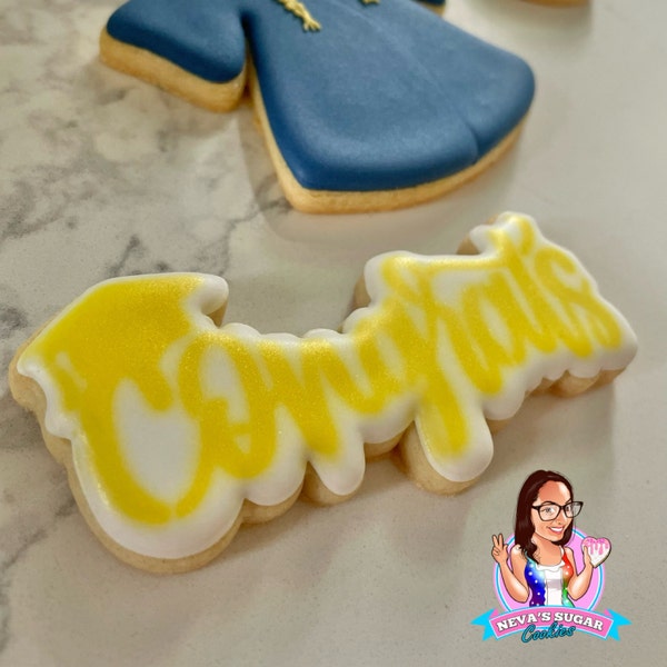 Congrats Grad Hand Lettered Cookie Cutter With or Without Stencil - Etsy
