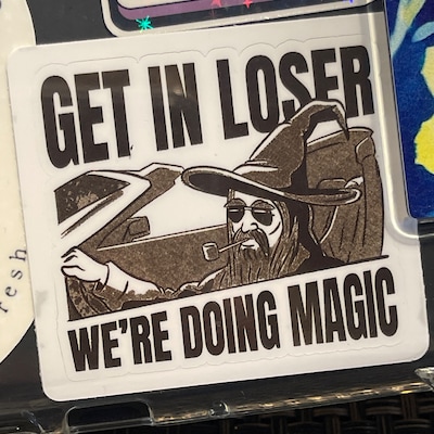 Holographic Todays Good Mood is Sponsored by Weed Sticker, Sarcastic ...