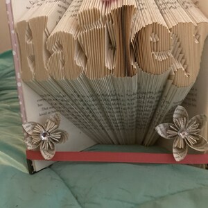 Folded Book Art Name - Etsy