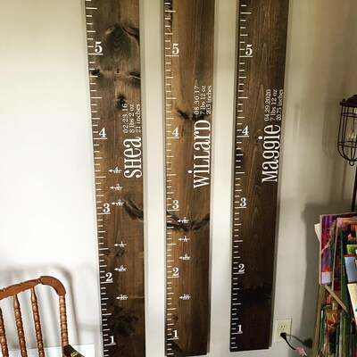 DIY Growth Chart Ruler Add-on Custom Personalized Decal for the Side ...