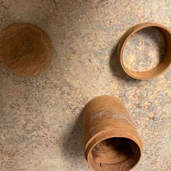 Cinnamon Storage Box, Small Round , Cinnamon Canister, Sugar Canister ...