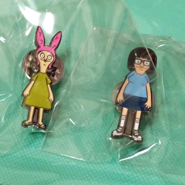 Bob Burger Family Anime Enamel Pin Funny Cartoon Pin Cartoon Enamel Pin ...