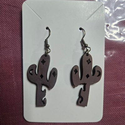 Stud Earring Svg Bundle Laser Cut File for Glowforge, Wood Earring Svg ...