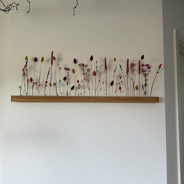 Standring mit Trockenblumen | Trockenblumenring stehend | Blumenleiste ...