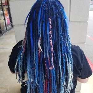 Sunrise Full Set of Wool Dreadlocks | Etsy