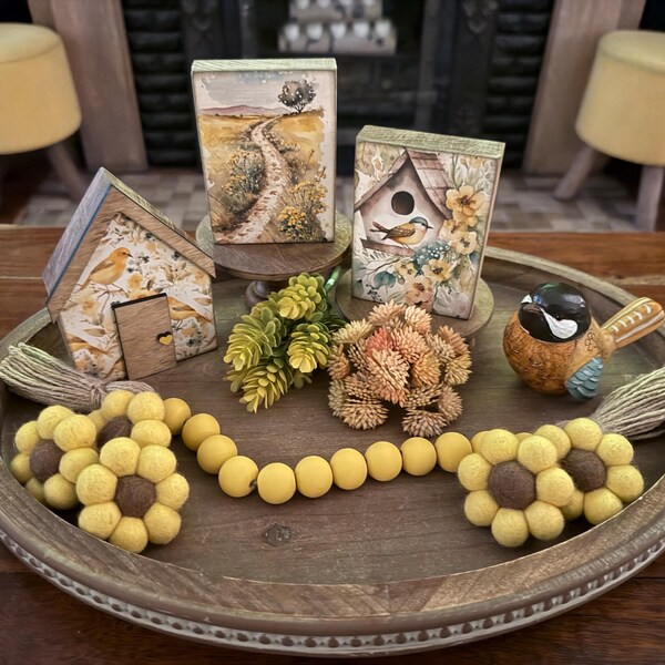 Rustic Farmhouse Donkey Wooden Sign, Watercolor Donkey Home Decoration ...