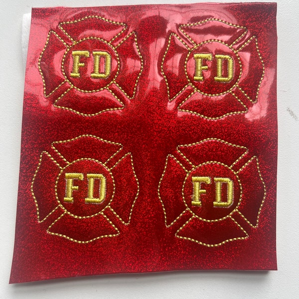 Fire Department Feltie Design, Fire Dept Feltie Embroidery Design ...
