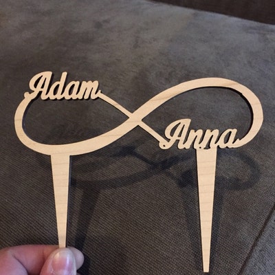 Wood Cake Topper Infinity Cake Topper Rustic Cake Topper - Etsy