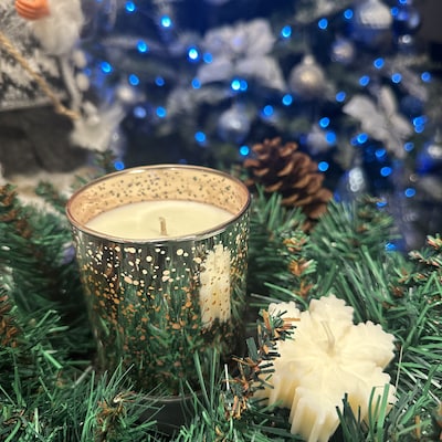 Large Container Candle L Valentine's Day Gift L Frosted Candle L ...