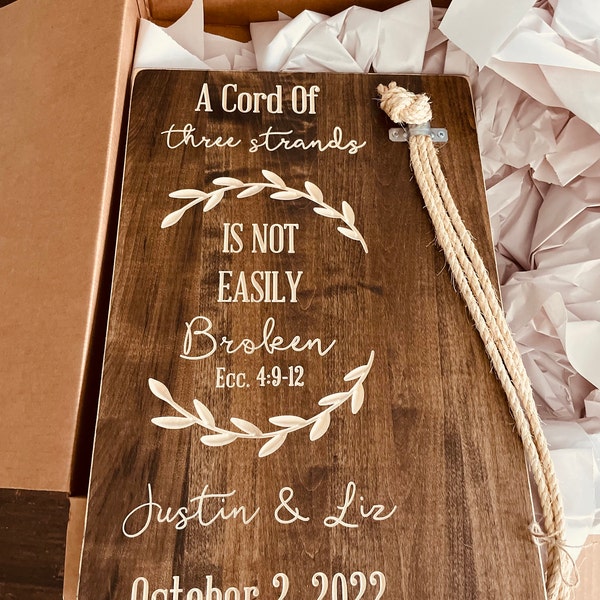 KJV Bible | A Threefold Cord | God's Knot | Unity Rope | Braid for ...