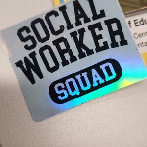 Social Worker Gift, Social Worker Stickers, Therapist Stickers, MSW ...