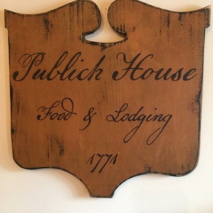 Primitive Colonial Tavern Style Sign - Etsy