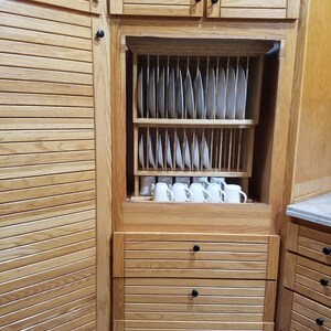 Shaker Peg Kitchen Window Plate Rack Shelf Wood Dish Cabinet | Etsy