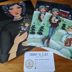 Large Deluxe Set of 10 Unique Postcards Full of Bright Spots and Magic ...