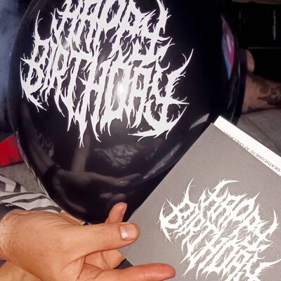 Heavy Metal Happy Birthday Card Death Metal Gift - Etsy UK