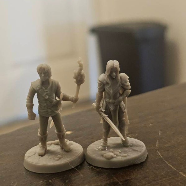 Amber Golems (bundle or Individual) - 32mm RPG Miniature for Curse of ...