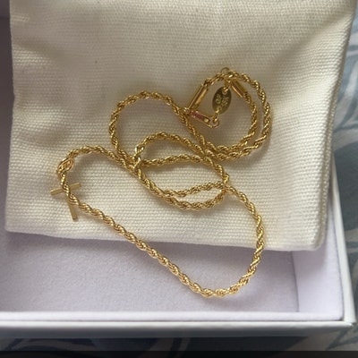 18K Baby Necklace for Boy,kids Gold Necklace,toddler Boy Necklace,baby ...