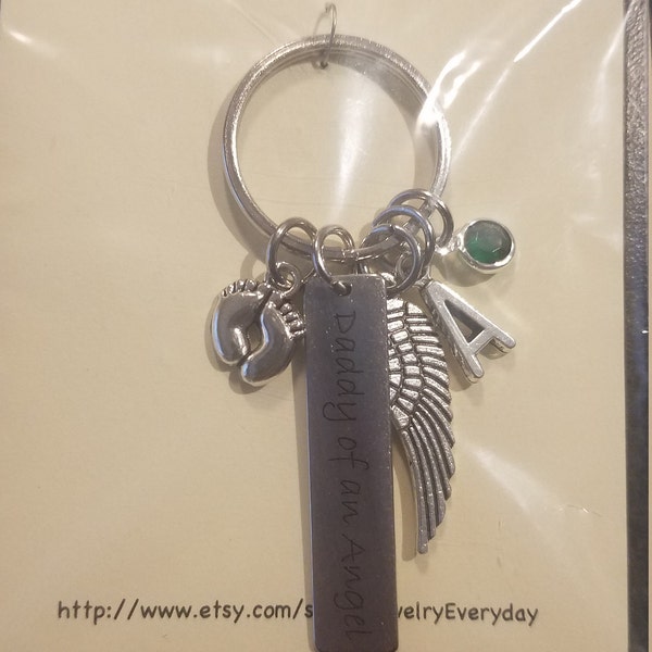 Baby Angel Keychain, Mommy's Keychain, Daddy's Keychain, Father's ...