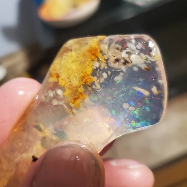 5.50 Cts Rare Oil Opal Ethiopian Crystal Opal Rare Garden Opal ...