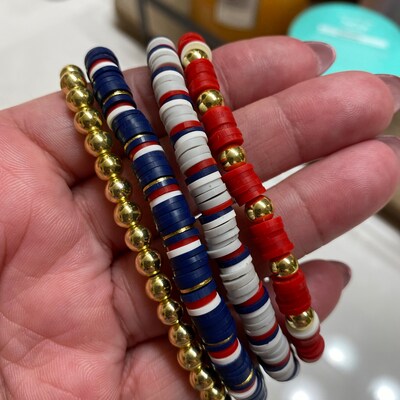 Texas Game Day Bracelets Stack, Arlington Bracelets, Baseball Stack ...