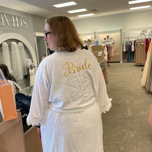 Plus Size 2XL 3XL 4XL Bride Bridal Bridesmaid Robes, Bridesmaid Gifts ...