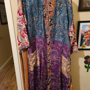 Woman Silk Kimono, Vintage Kimono Robe for Women, Boho Kimono Duster ...