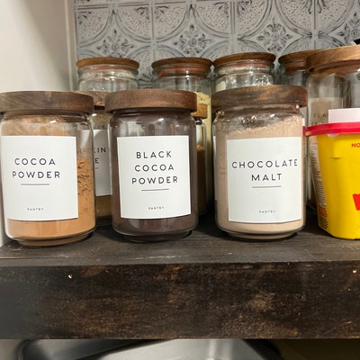 Minimalist Pantry Labels for Kitchen Organization Water-resistant ...