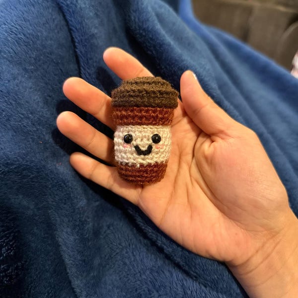 Coffee Cup Keychain Crochet Pattern - Etsy