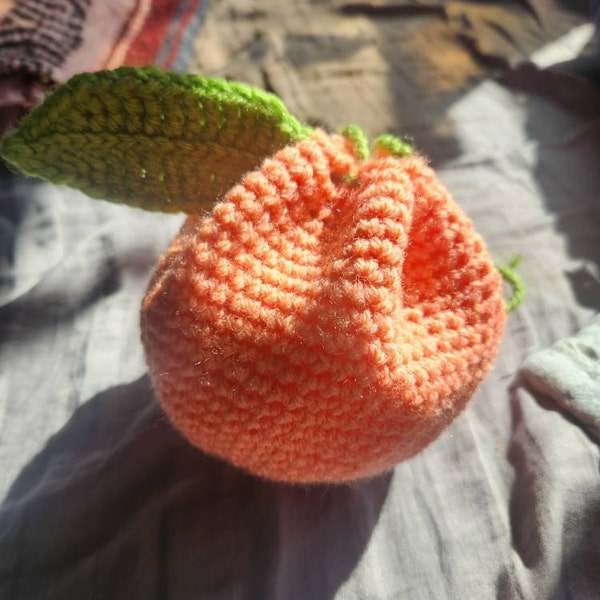 Crochet Orange Bag PATTERN, Drawstring Bag PATTERN, Crochet Drawstring ...