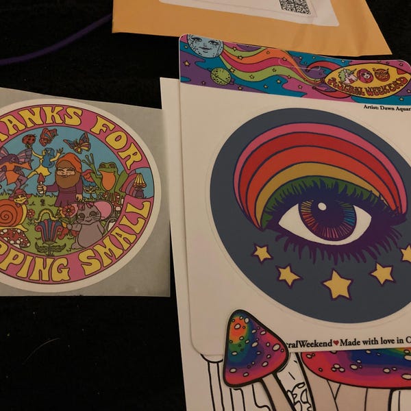 Psychedelic Eye...sticker... Vinyl...laptop... Stickers...water Bottle ...