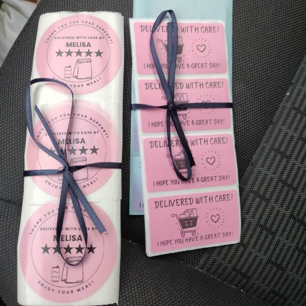 Enjoy Your Meal | Have A Great Day | Delivery Stickers | Ubereats ...