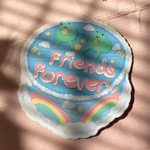 Pancake Frog Sticker Cute Kawaii Sweets Frog Sticker Froggy Sticker ...