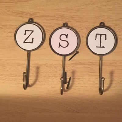 Typewriter Style Letter/number/symbol Coat Hooks - Etsy
