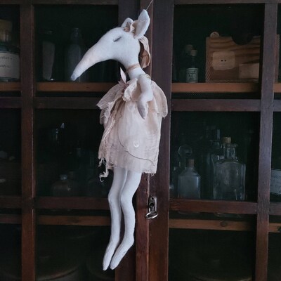 ADULT Pink Boy Rat Stuffed Toy. Social-emotional Toy of Eco-friendly ...