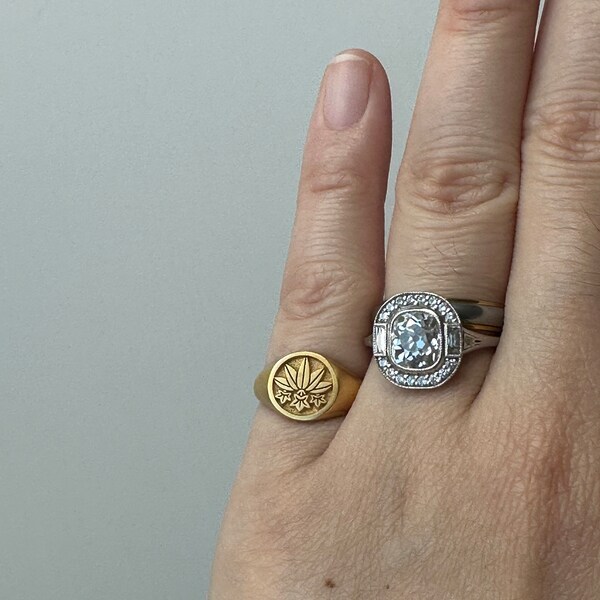 Family Crest Signet Ring,handmade Sterling Silver Signet Ring,all Kinds ...