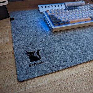 Felt Desk Pad, Custom Felt Desk Mat, Office Desk Accessories, Large ...