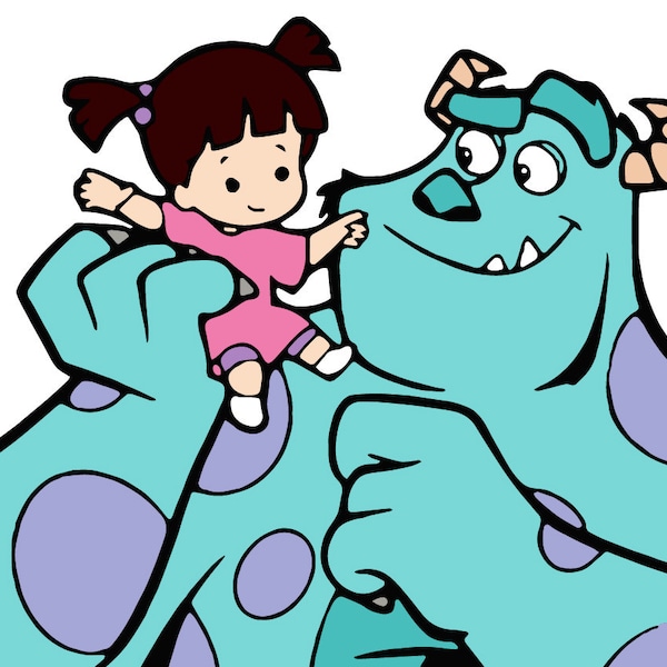 Monsters Inc Set, Monsters Png Clipart Bundle, Monsters Layered Svg ...
